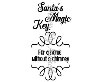 Santa Key Svg | Etsy