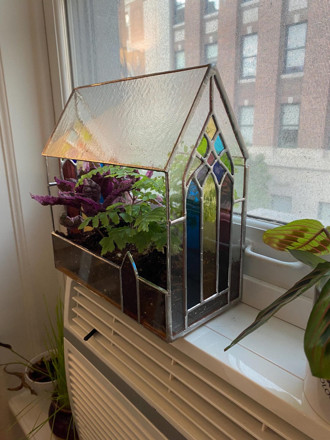 Stained Glass Terrarium - Etsy