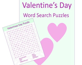 Valentine's Day Word Scramble. Instant Digital Download. Valentine's ...