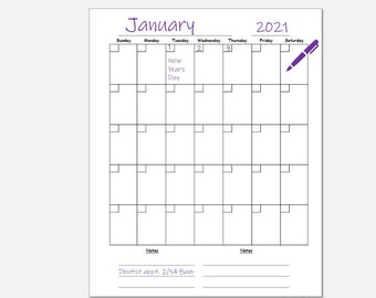 Monthly Planner Printable, Undated Monthly Planner, Work Planner ...