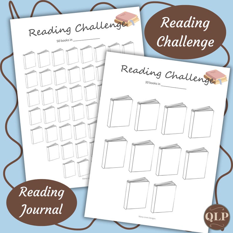 Reading Journal Book Tracker Book Log Printable Book Journal Book ...