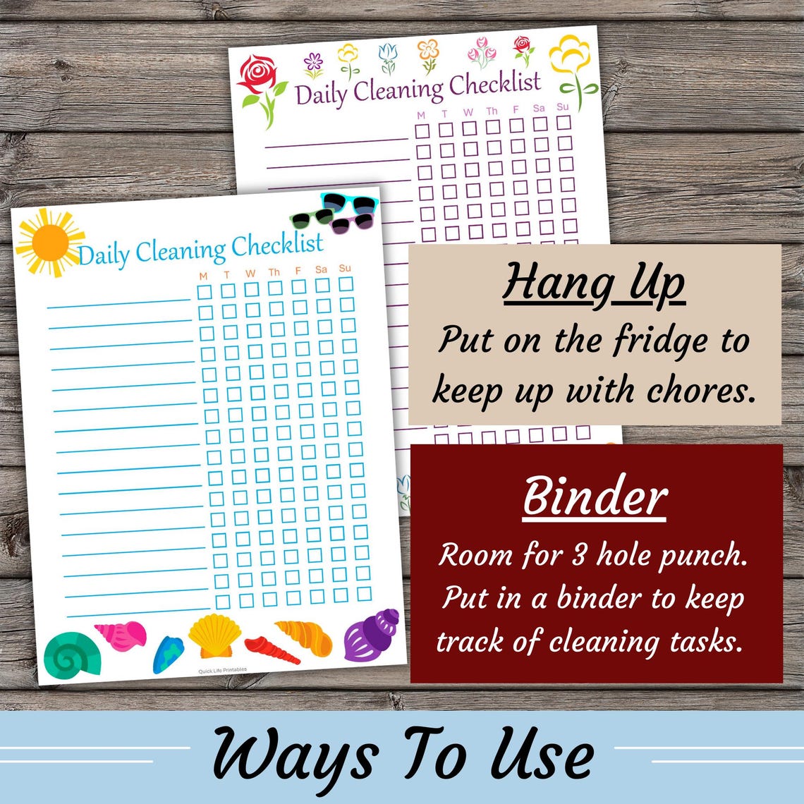 Seasonal Cleaning Checklist Printable: Home Management System (PDF) - Etsy