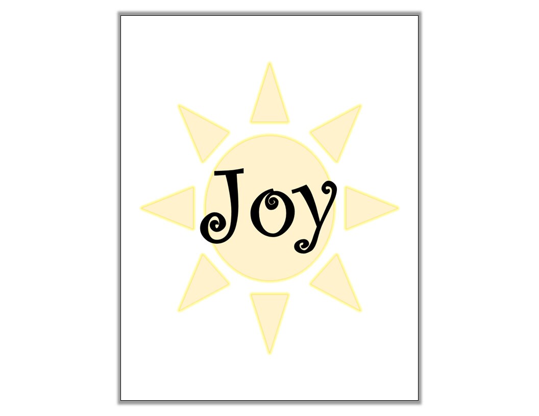 Positive Poster-peace-love-joy-digital File - Etsy