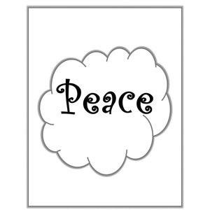Positive Poster-peace-love-joy-digital File - Etsy