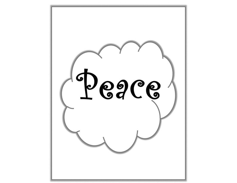Positive Poster-peace-love-joy-digital File - Etsy