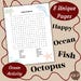 Ocean Themed Word Search Puzzles Ocean Activity for Kids Printable ...