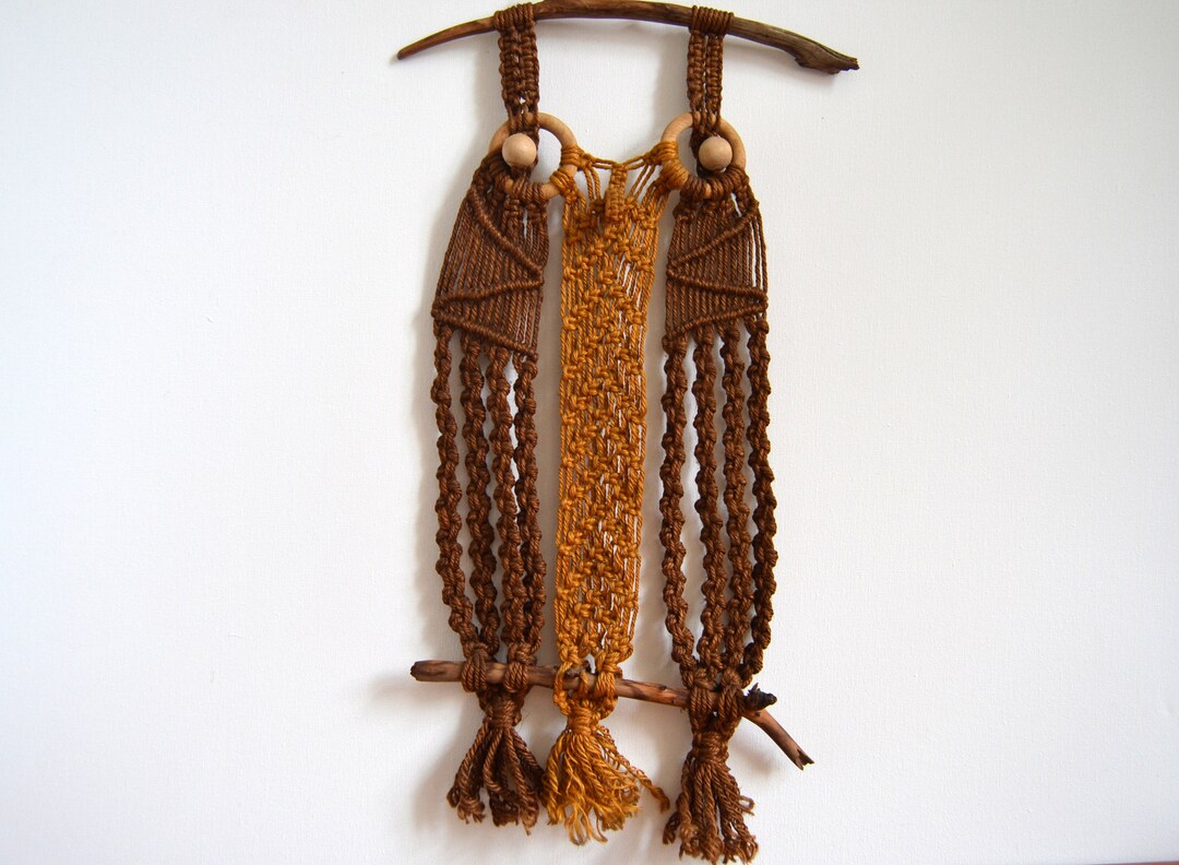 Owl Macrame 70s Wall Hanging Vintage Sisal Jute - Etsy