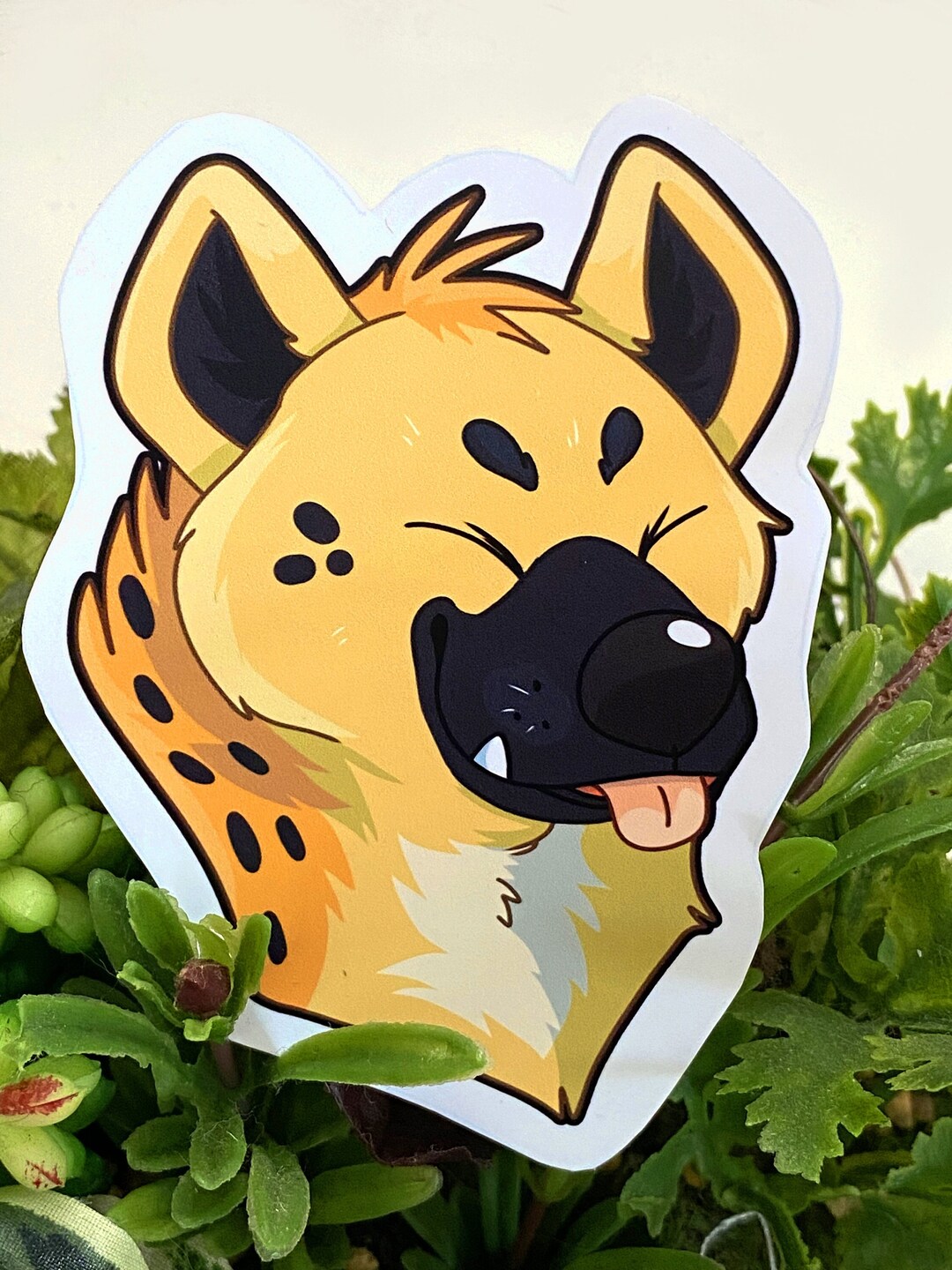 Mlem Hyena Vinyl Sticker - Etsy
