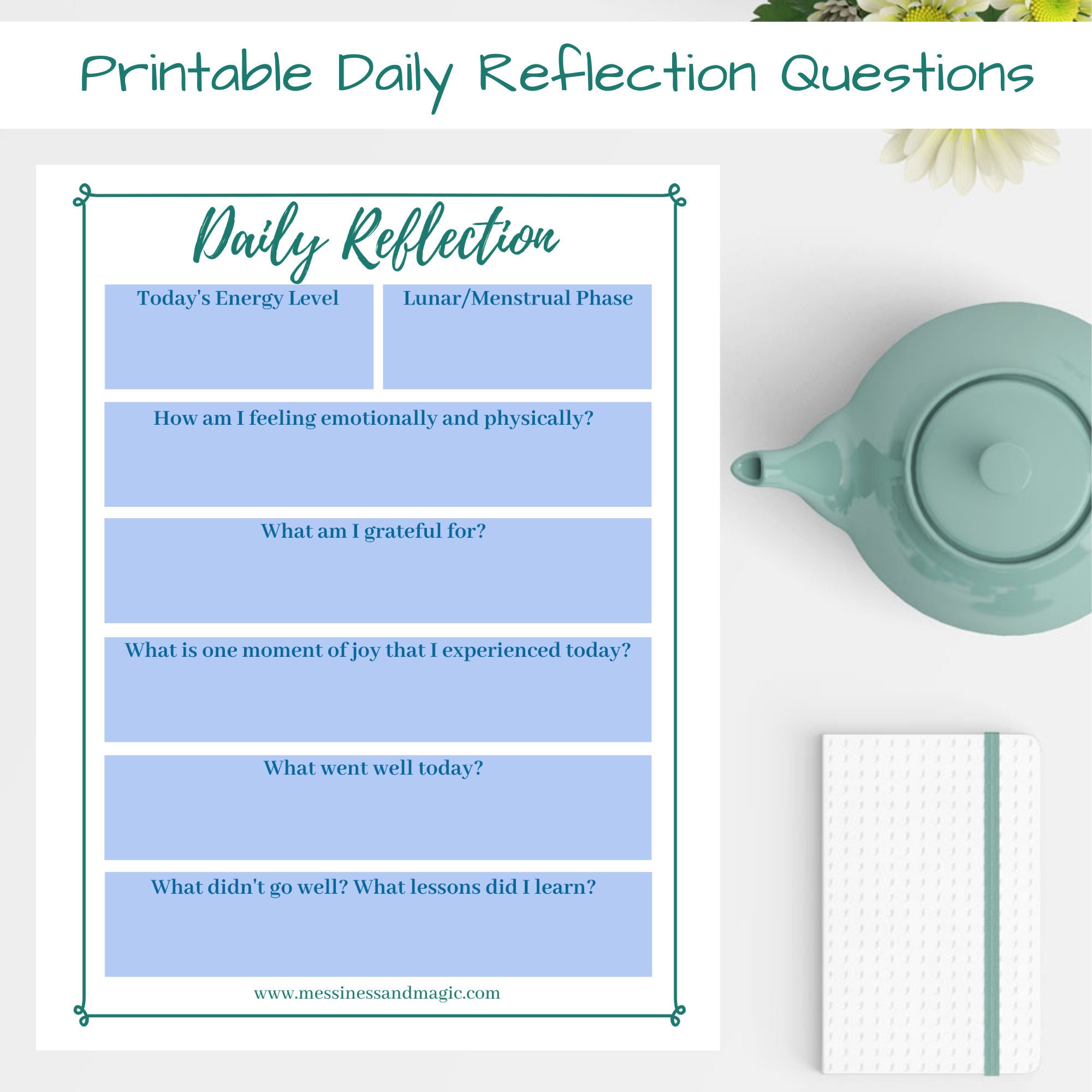 Daily Reflection Questions - Etsy