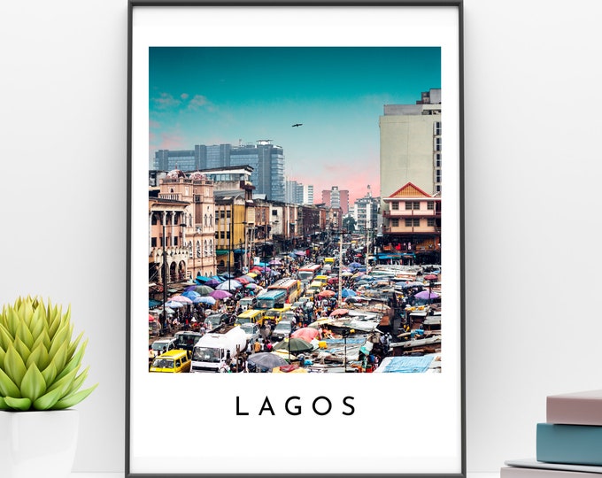 LAGOS Nigeria Beautiful Sunset Wall Art Poster - Etsy