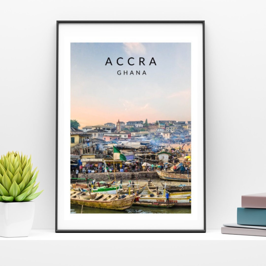 Accra Ghana Beautiful Sunset Poster Digital Wall Art - Etsy