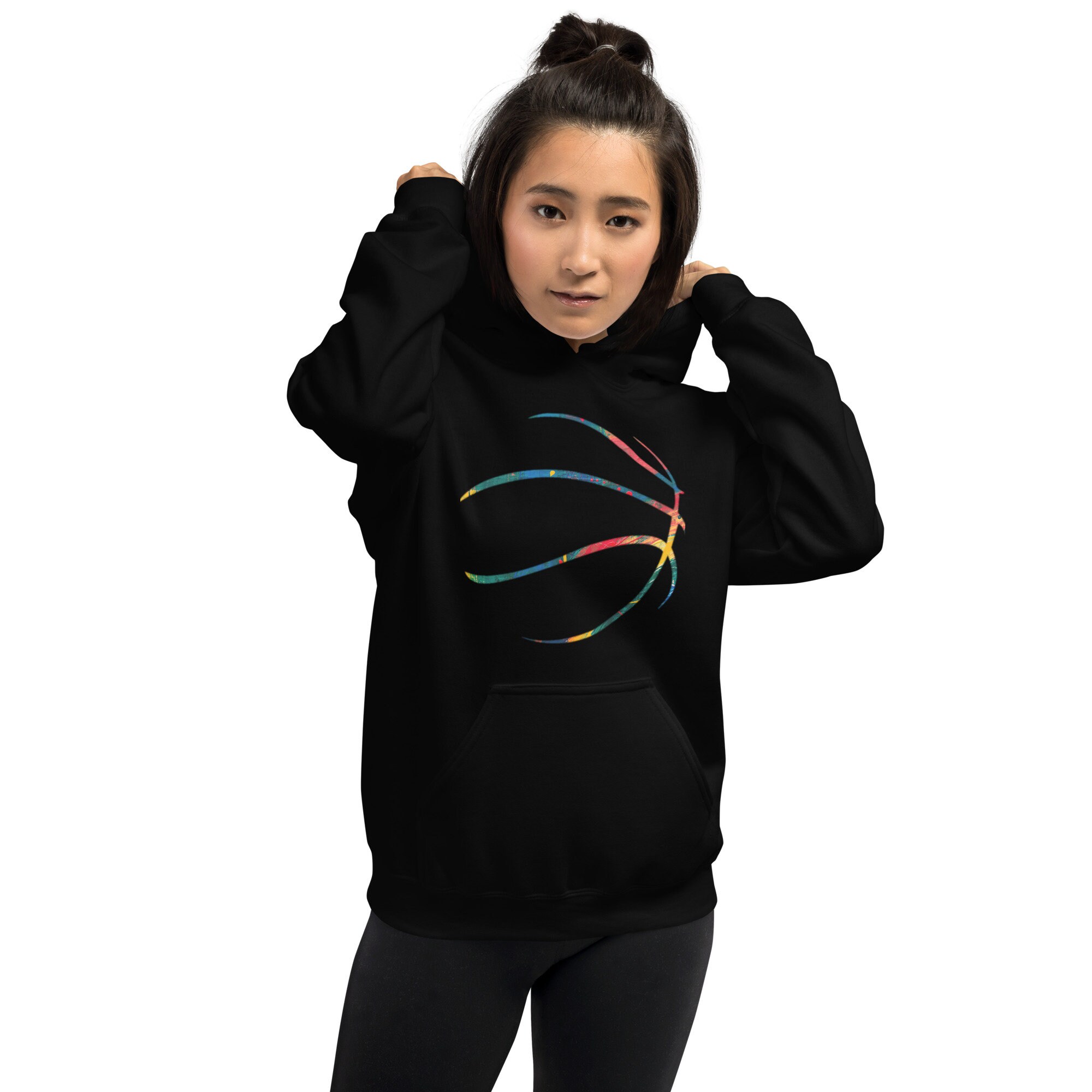 Basketball Lines Hoodie, Basketball Hoodie, Basketball Love, Gift for ...