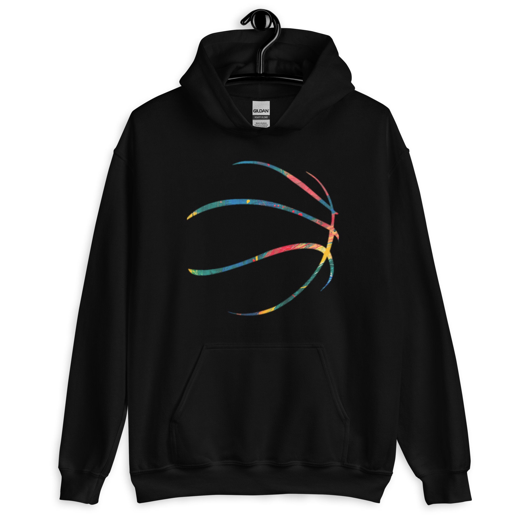 Basketball Lines Hoodie, Basketball Hoodie, Basketball Love, Gift for ...