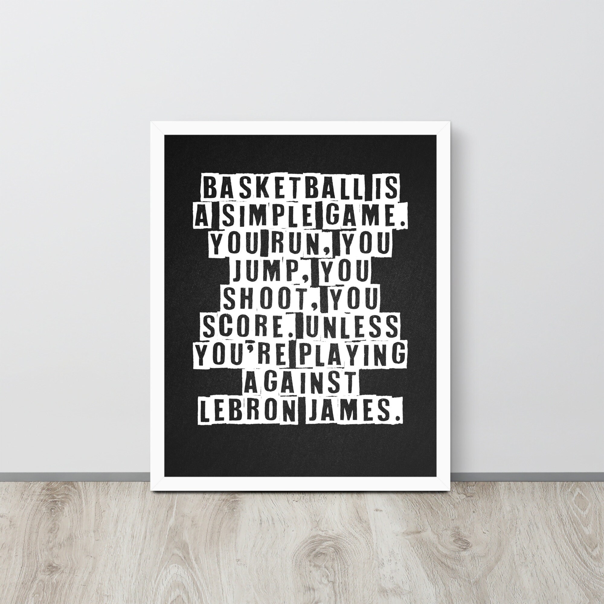 Basketball Wall Art, Basketball Wall Decor, NBA Inspired Posters With ...