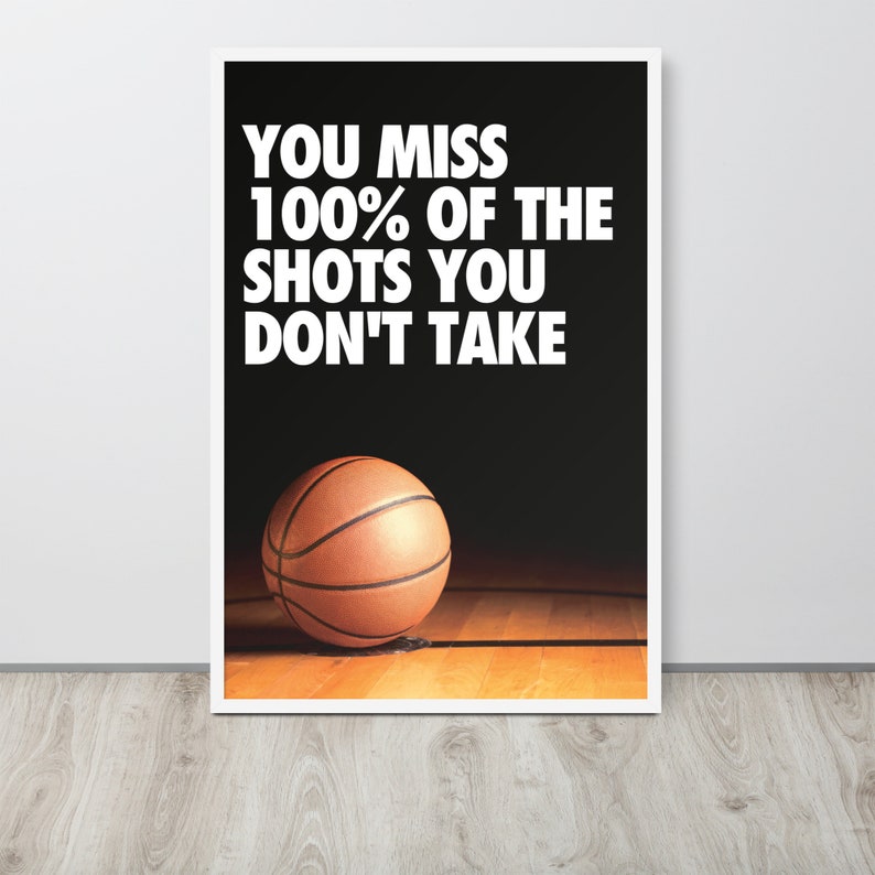 Basketball Wall Art, Basketball Wall Decor, NBA Inspired Posters With ...