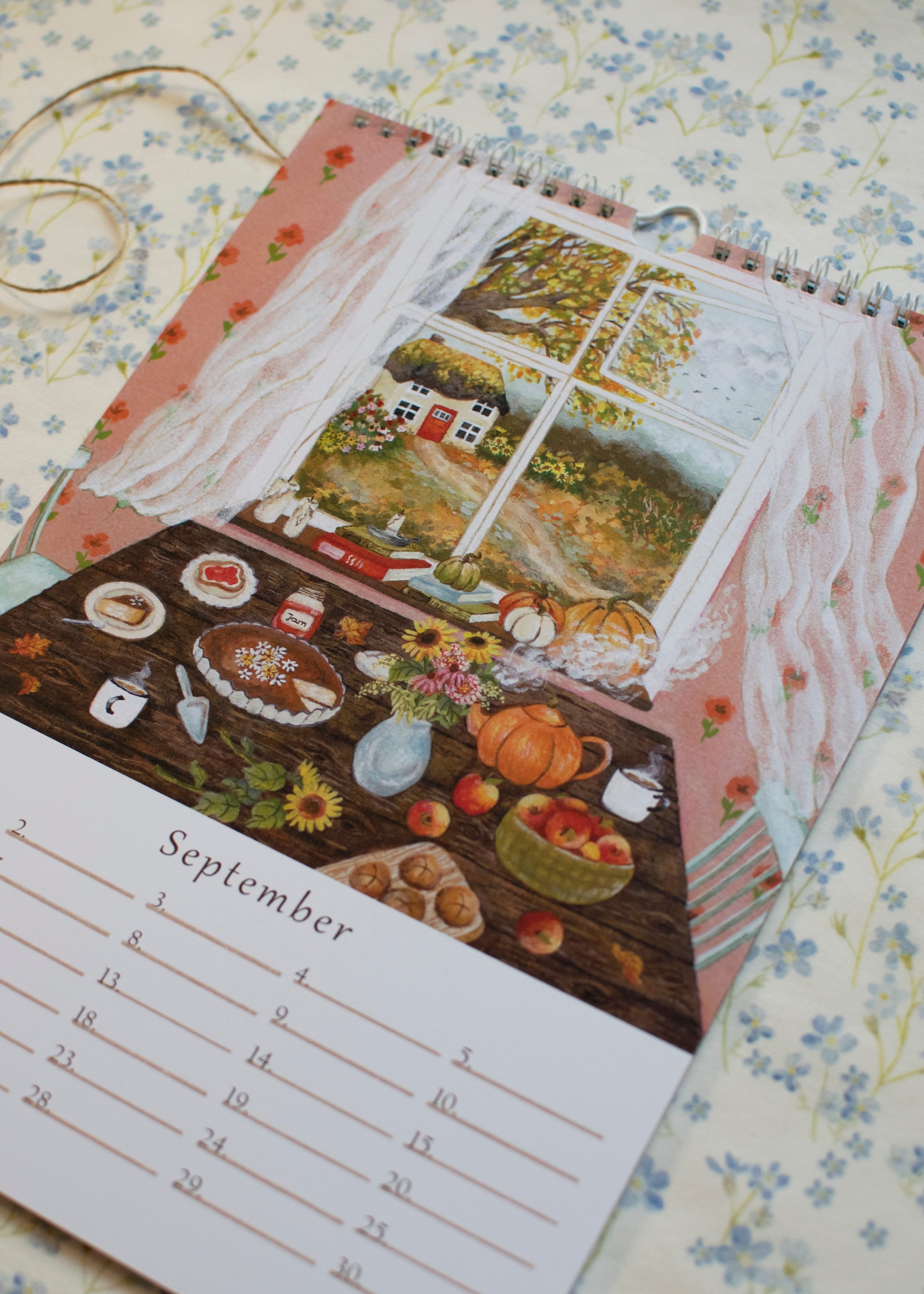 Peaceful Moments Birthday Calendar, Cottagecore Perpetual Calendar ...