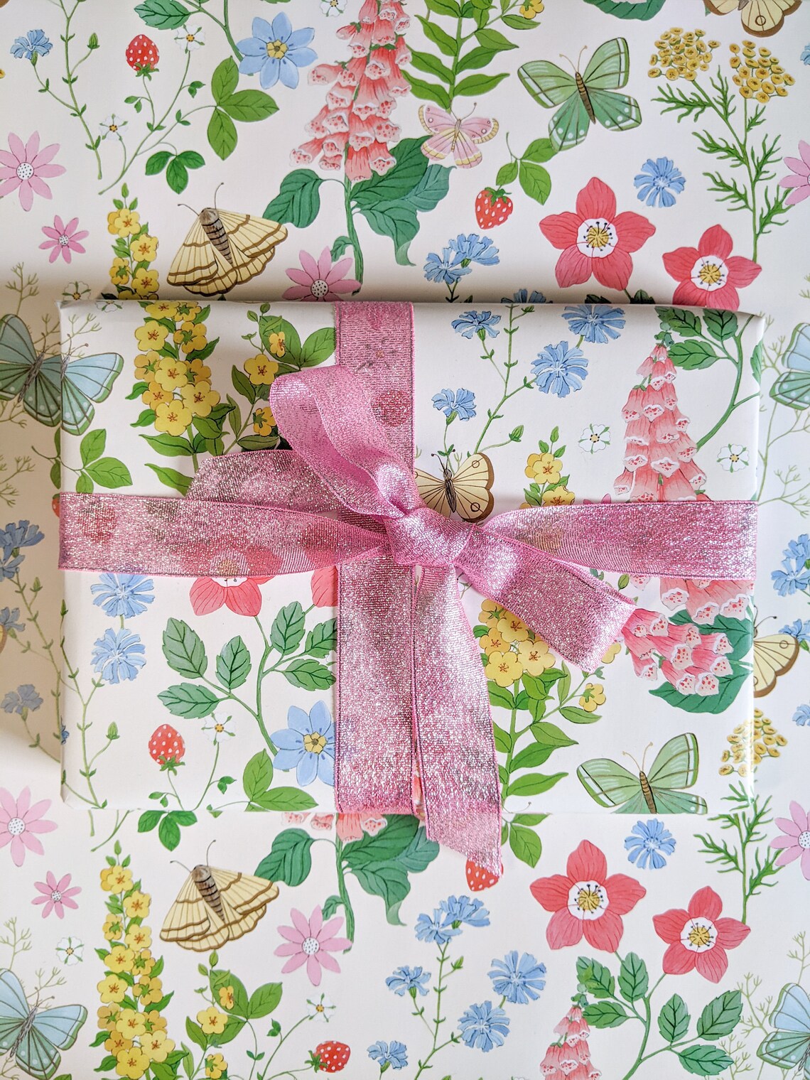 Wild Flowers Wrapping Paper, Floral Gift Wrap, Botanical Wrapping Paper ...
