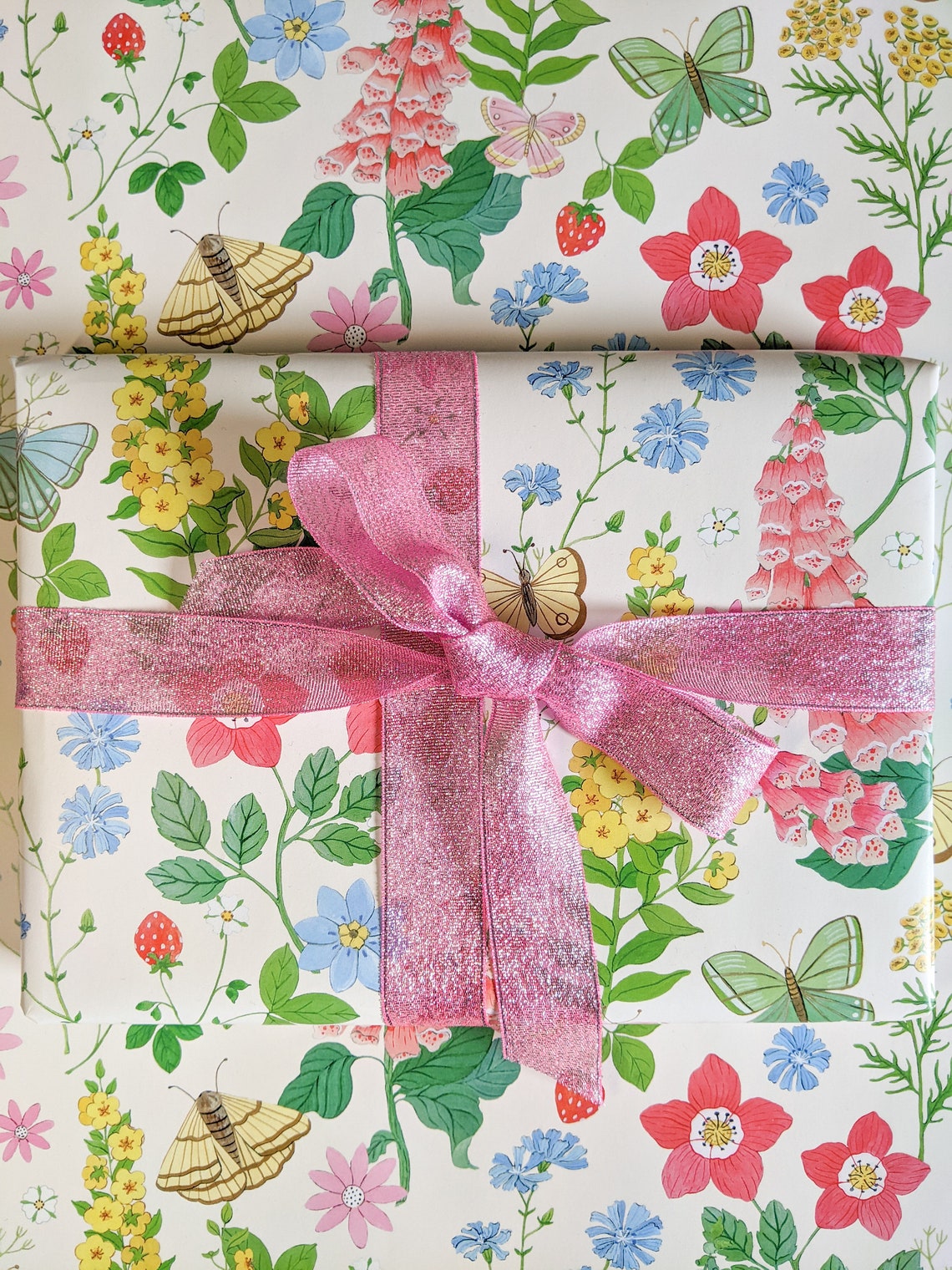Wild Flowers Wrapping Paper, Floral Gift Wrap, Botanical Wrapping Paper ...