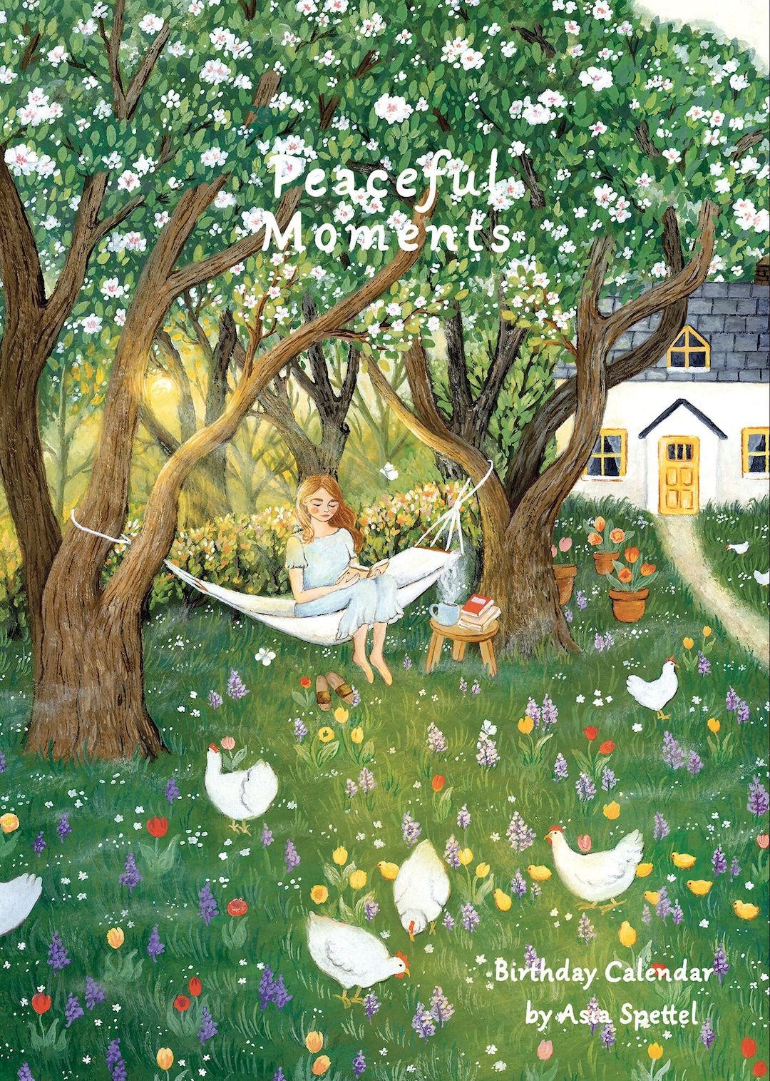 Peaceful Moments Birthday Calendar, Cottagecore Perpetual Calendar ...