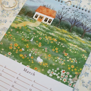 Peaceful Moments Birthday Calendar, Cottagecore Perpetual Calendar ...
