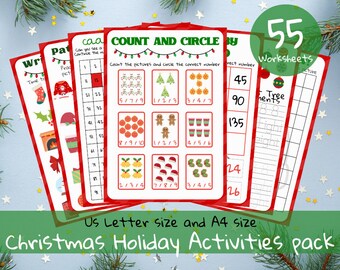 200 Preschool and Kindergarten Workbook Activity Worksheets - Etsy