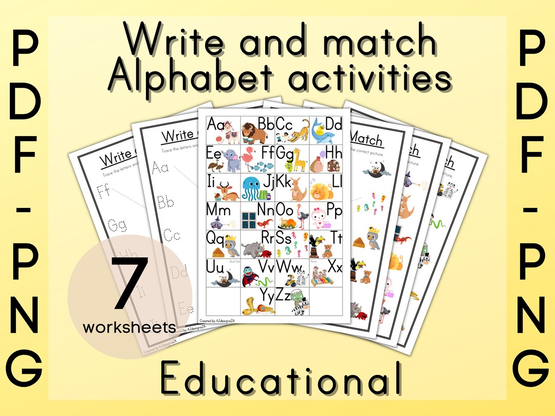Unlock the Magic of Handwriting With Animal Themed Alphabet Activities ...