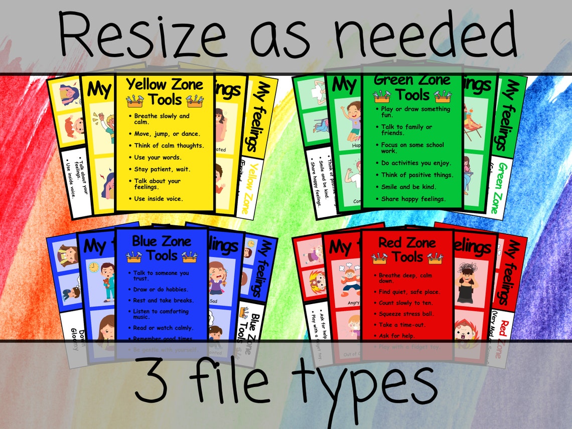 Zones of Regulation Classroom Large Bundle. Calming Toolkit and Posters ...