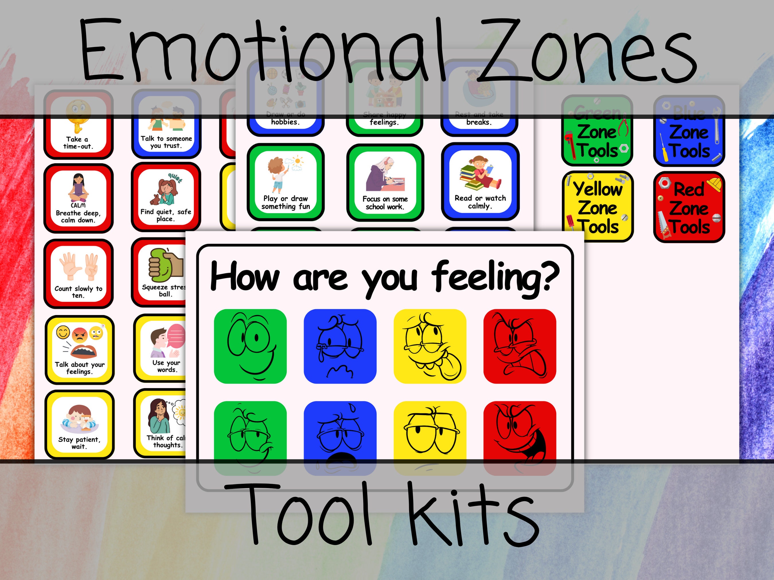 Zones of Regulation Classroom Large Bundle. Calming Toolkit and Posters ...