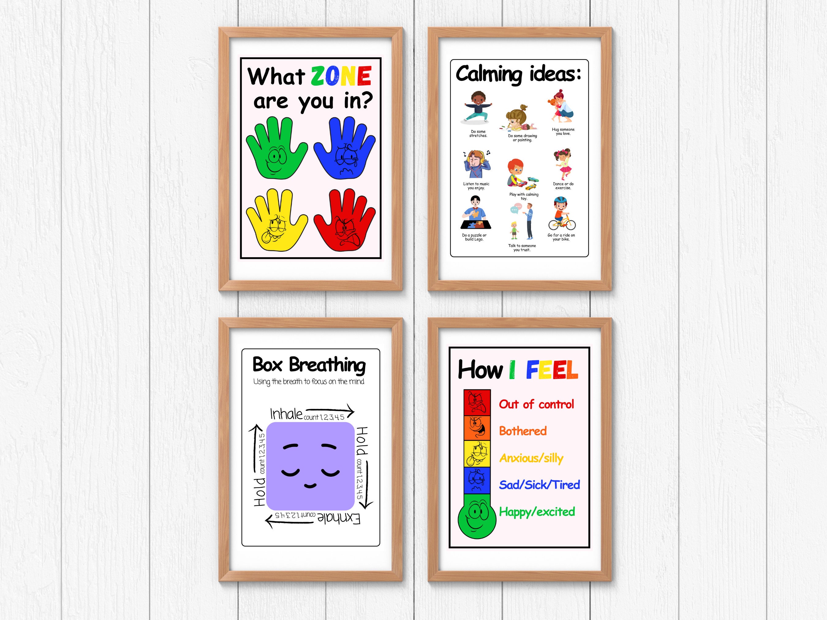 Emotional Regulation Posters for Classroom, Home or Therapy. Resource ...