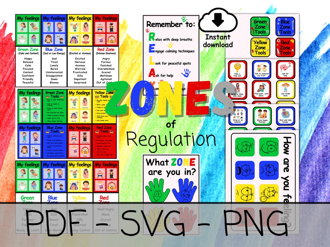 Self-regulation Zones Toolkit: Emotional Awareness Flashcards & Posters ...