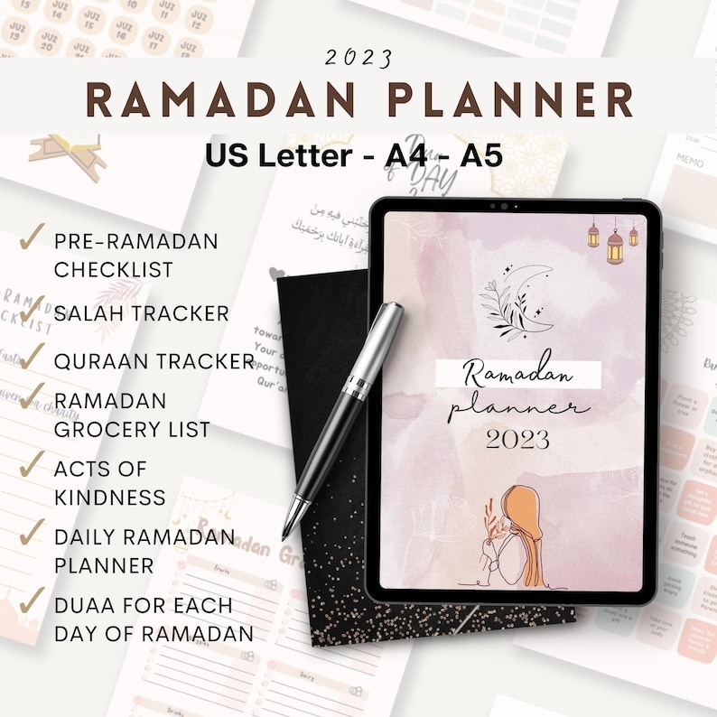 2023 Ramadan Planner, Islamic Planner, Ramadan Reflections, Printable ...
