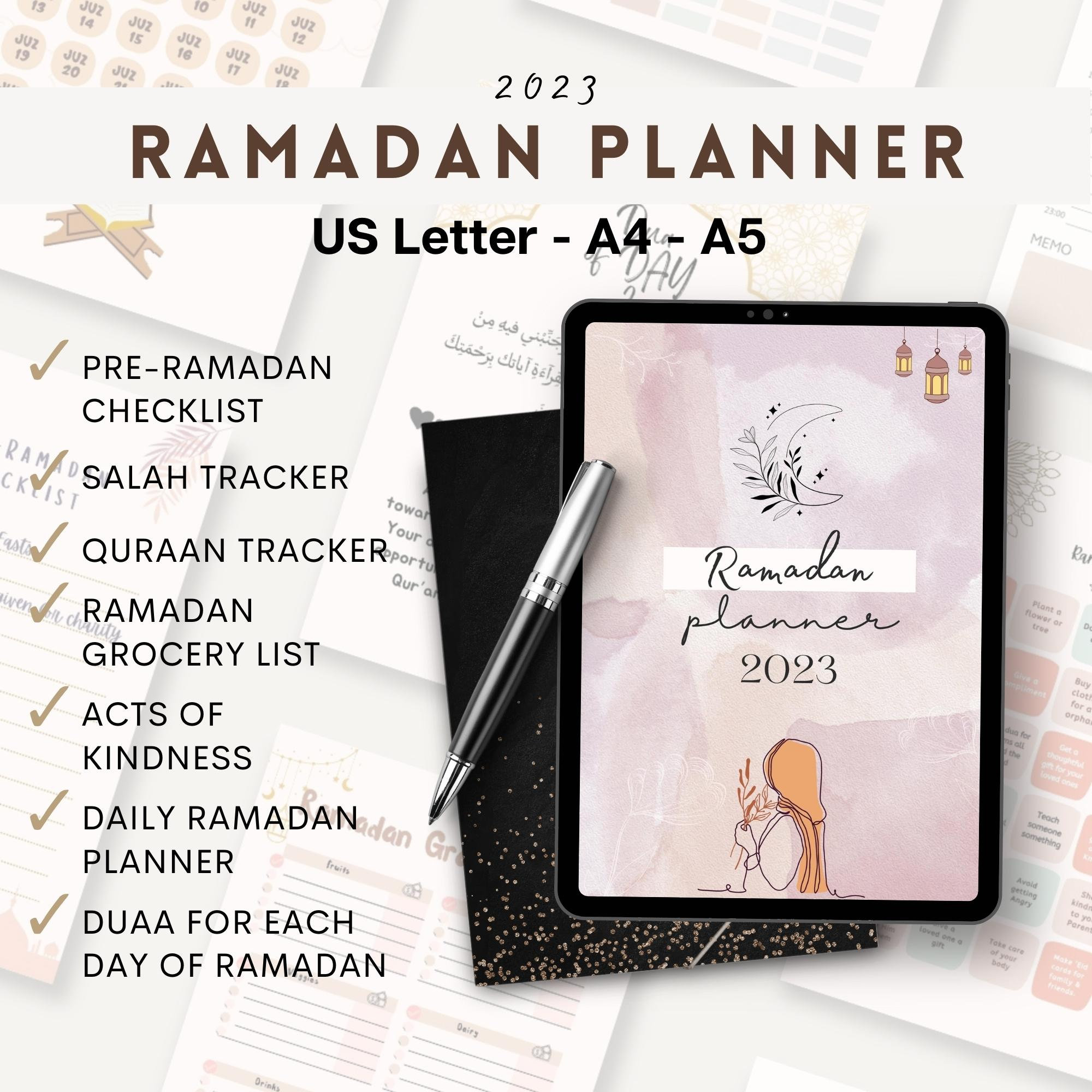 2023 Ramadan Planner, Islamic Planner, Ramadan Reflections, Printable ...