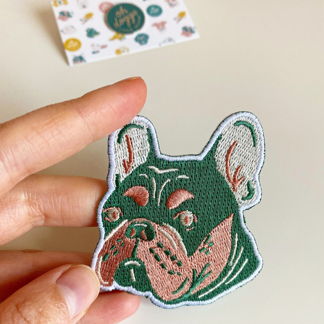 Frenchie Dog Iron-on Wearable Patch - Etsy