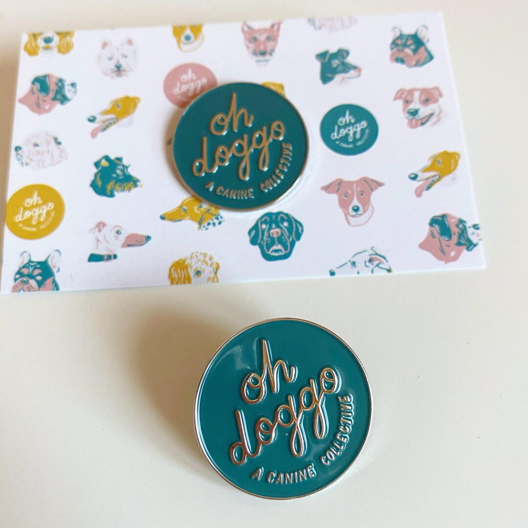 Oh Doggo Logo Soft Enamel Pin Badge - Etsy
