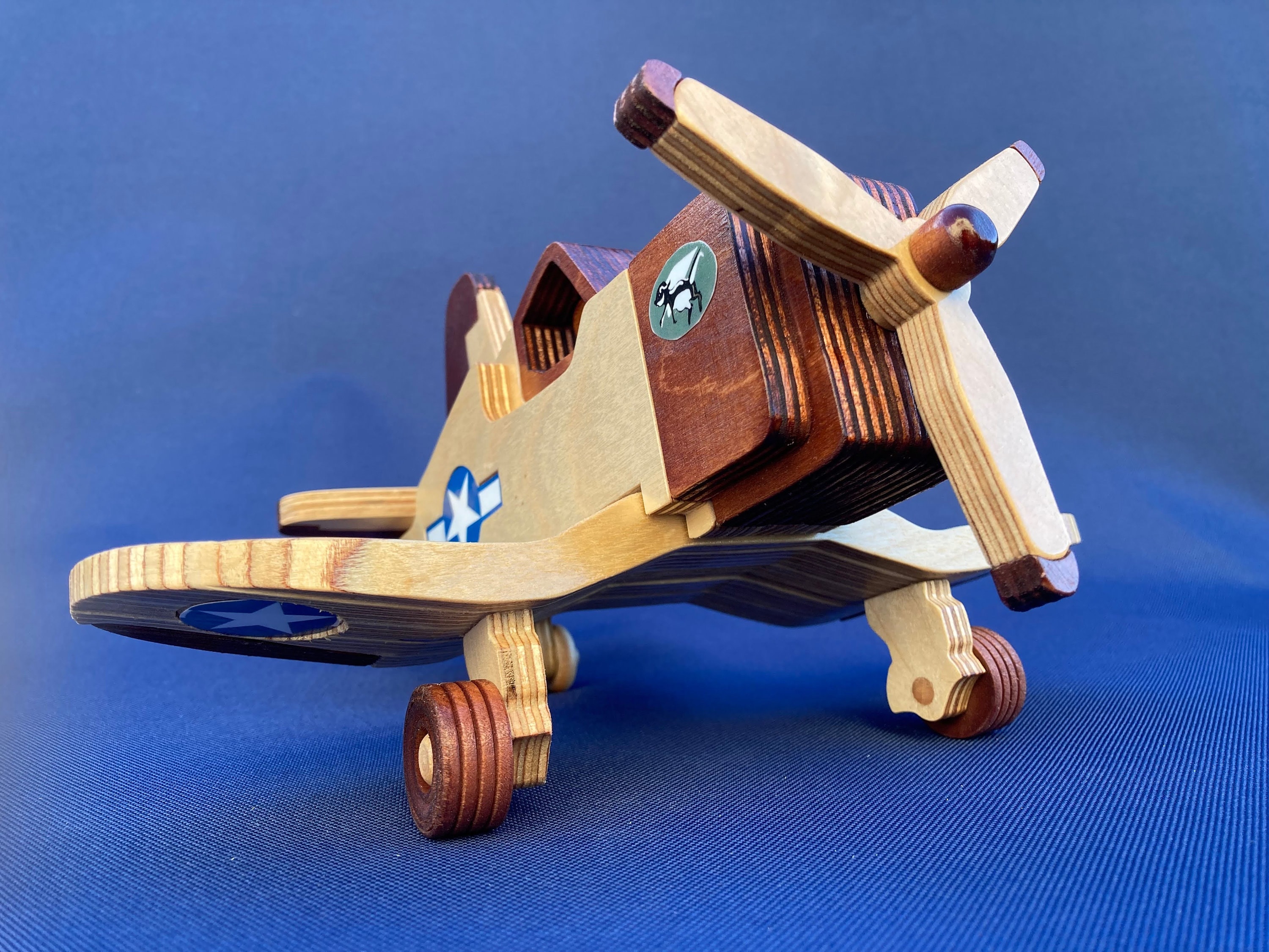 Wooden Aircraft, Model Vought F4U Corsair Aircraft, Handmade Military ...