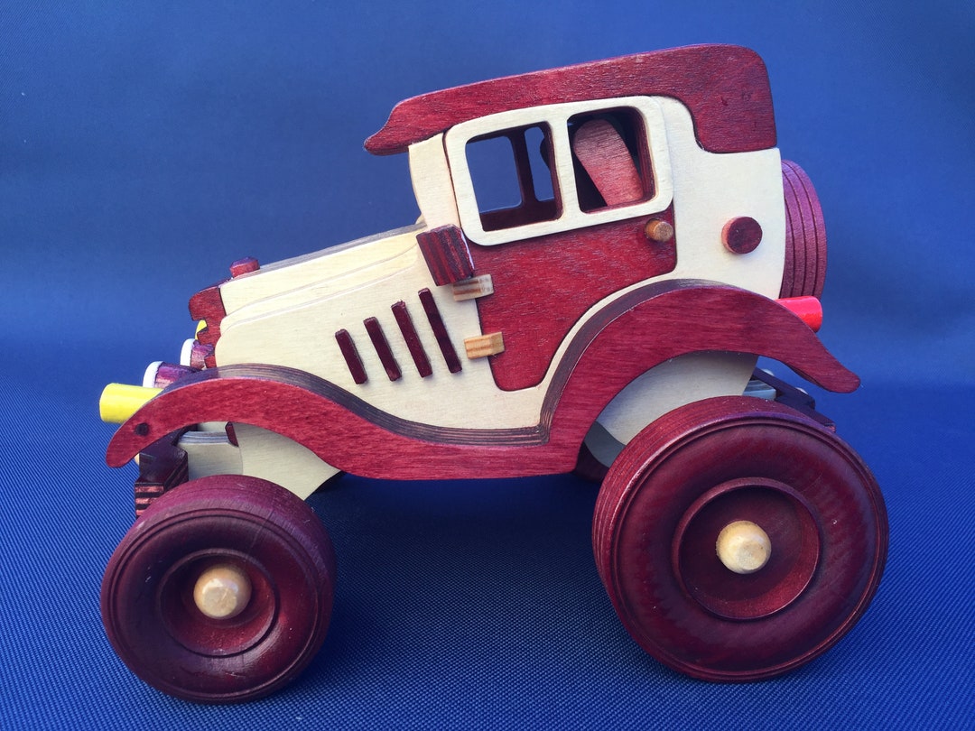Model of a Vintage 1928 Ford Model A Car Handmade in Wood - Etsy
