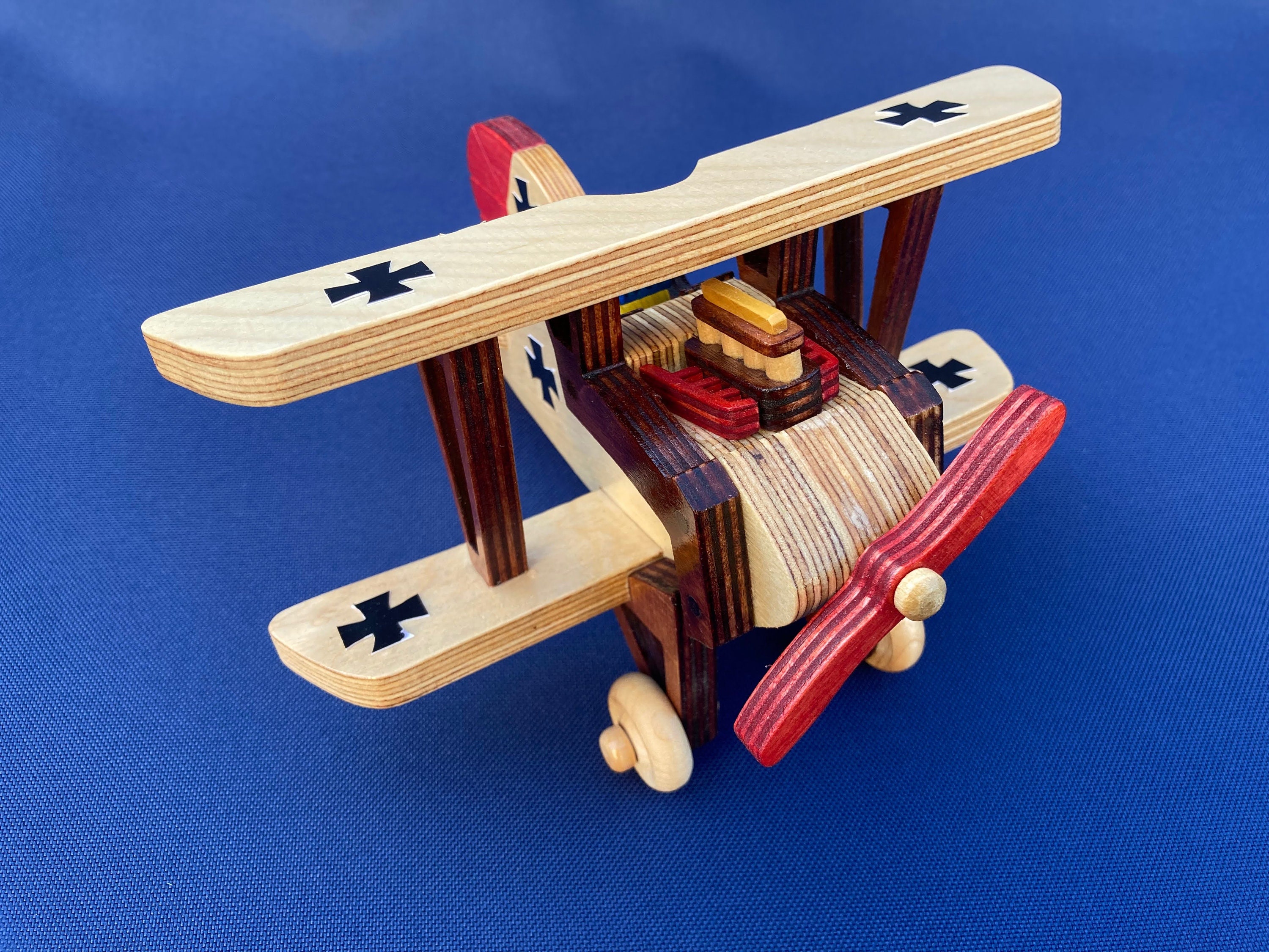 Wooden Model Aircraft, Handcrafted Retro Wooden Aircraft, Albatross DV ...