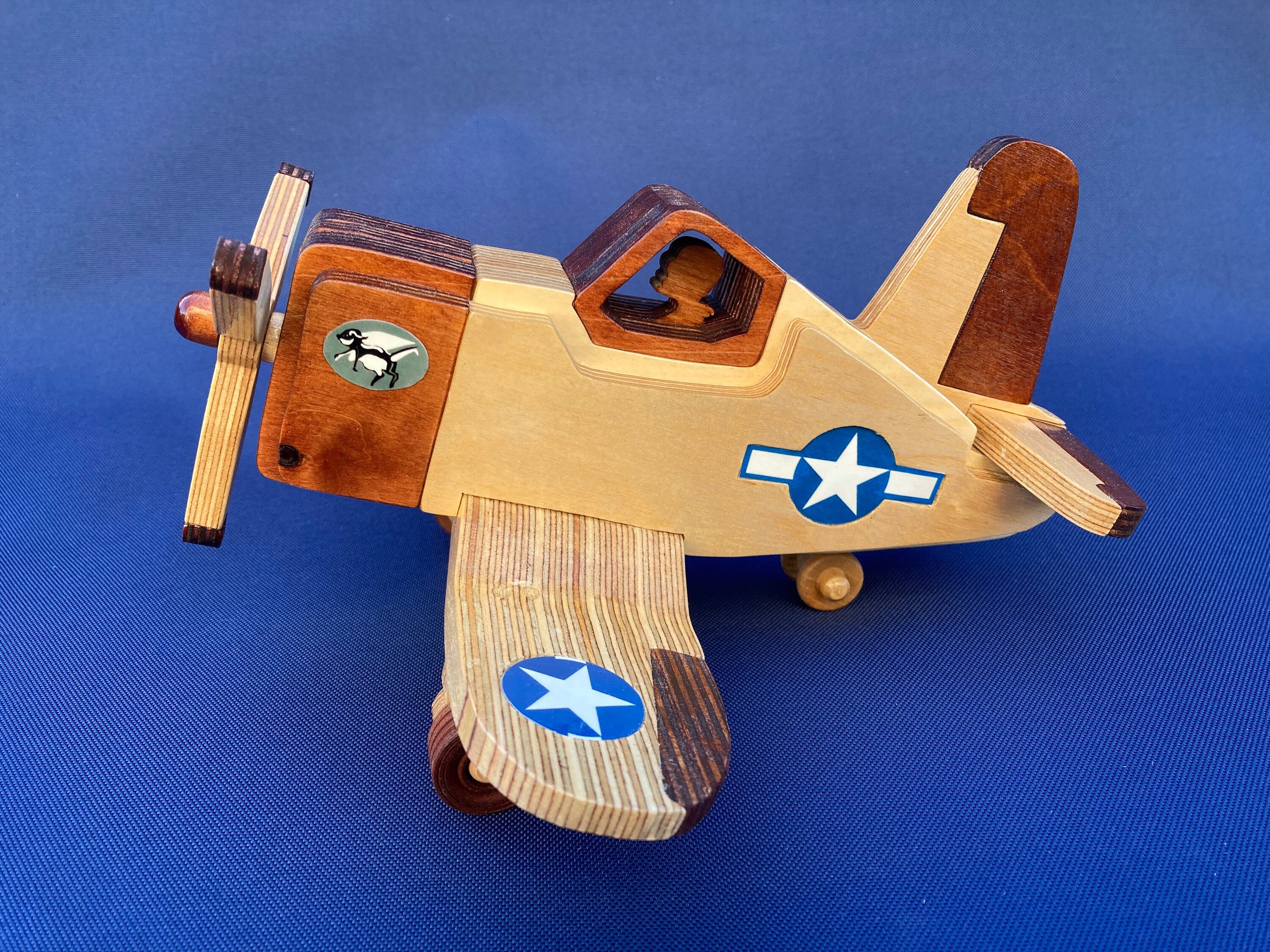 Wooden Aircraft, Model Vought F4U Corsair Aircraft, Handmade Military ...