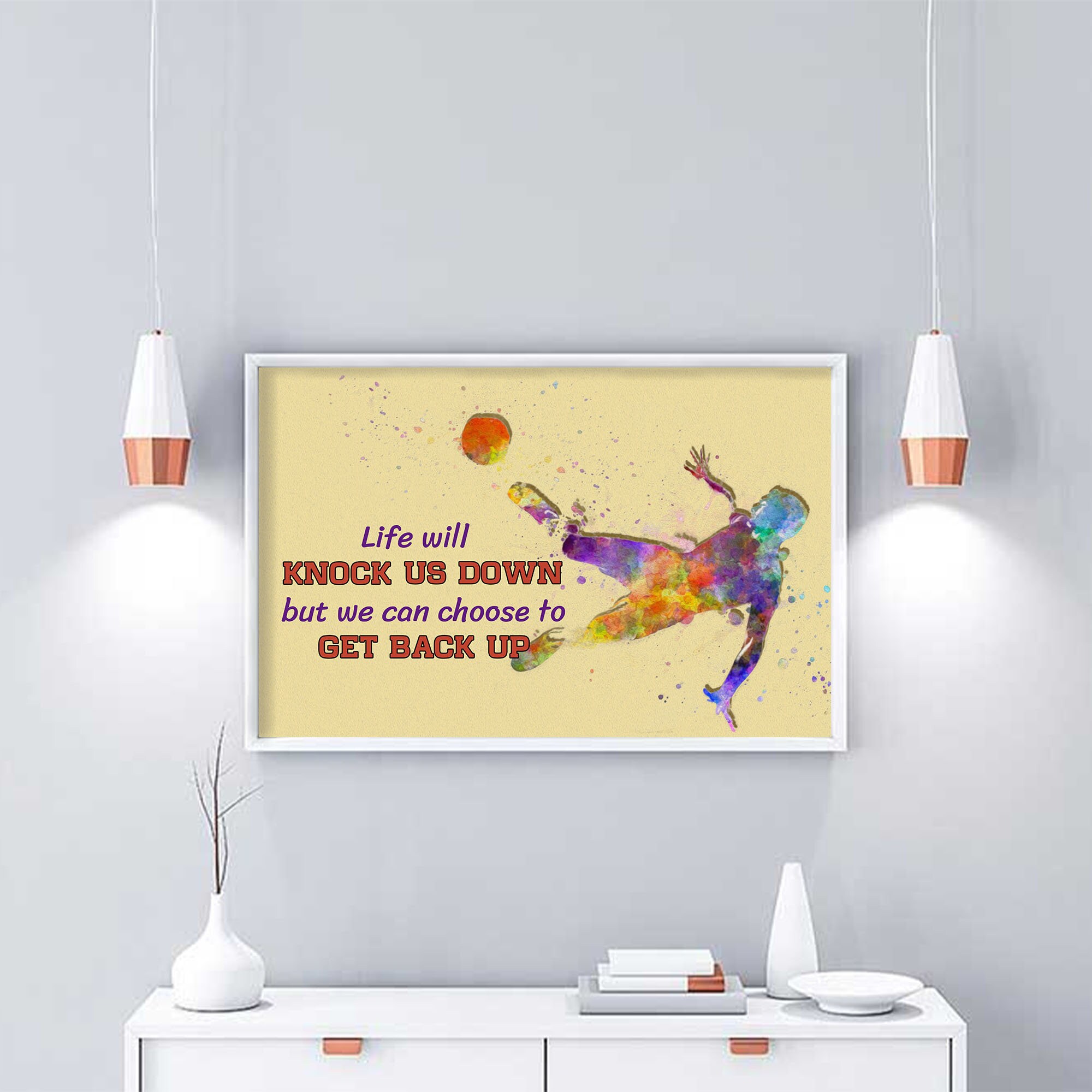 Life Will Knock Us Down But We Can Choose To Get Back Up | Etsy