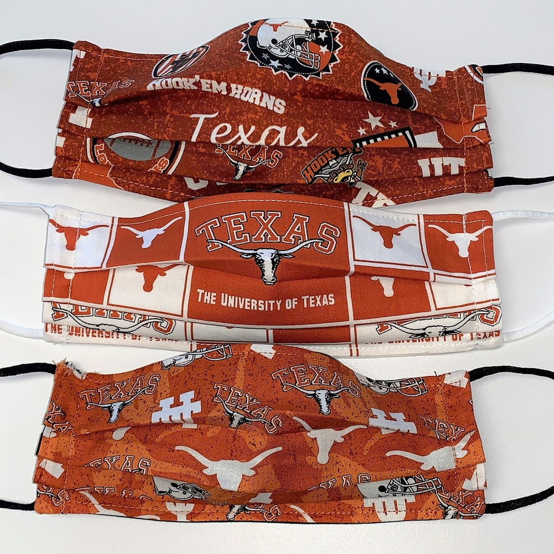 UT Texas Longhorns Face Mask Adjustable Reversible FREE - Etsy