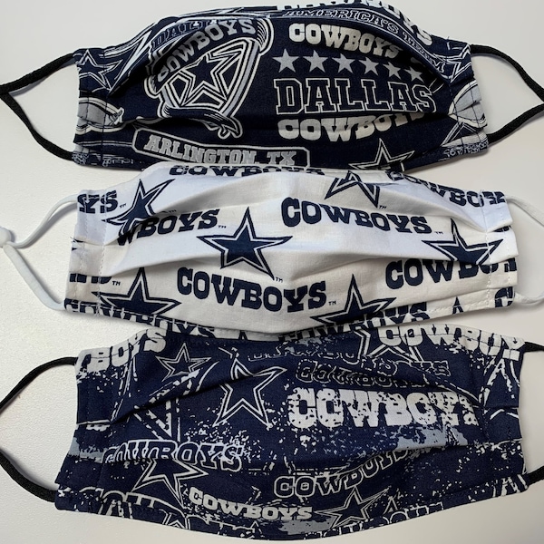 Dallas Cowboys Face Mask - Etsy
