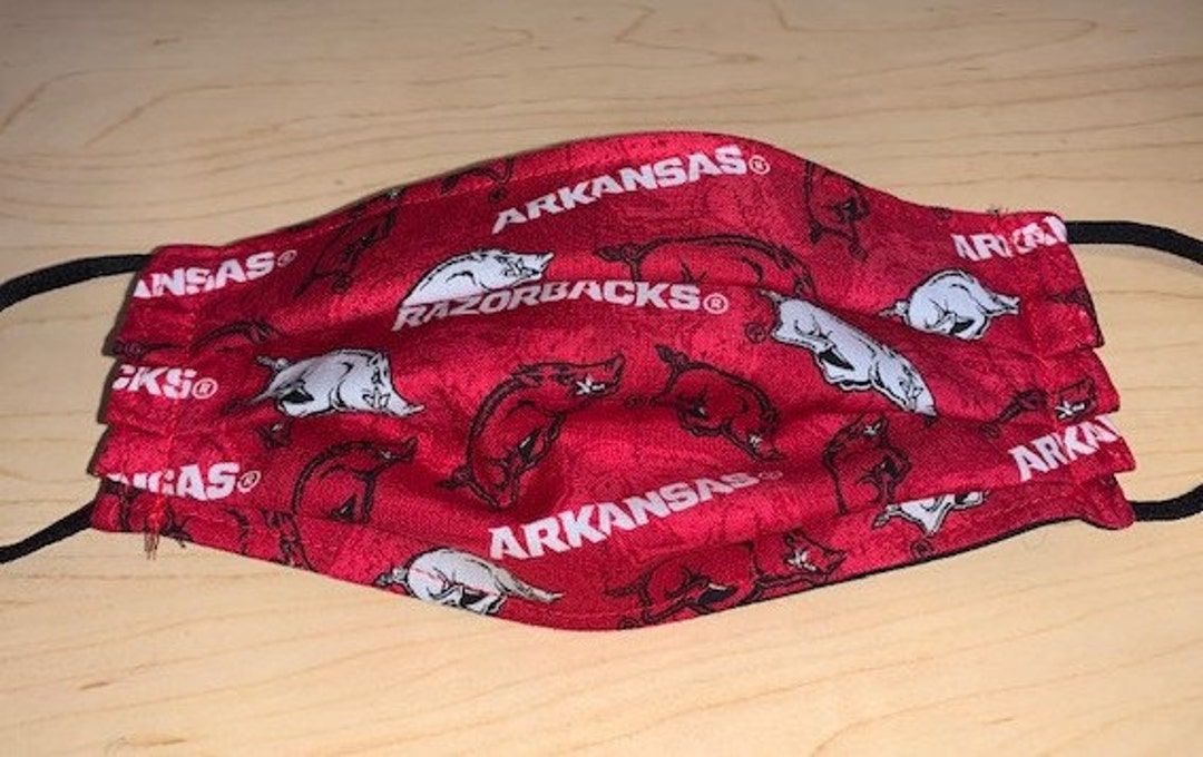 Arkansas Razorbacks Face Mask Extra Long Adjustable Ear - Etsy