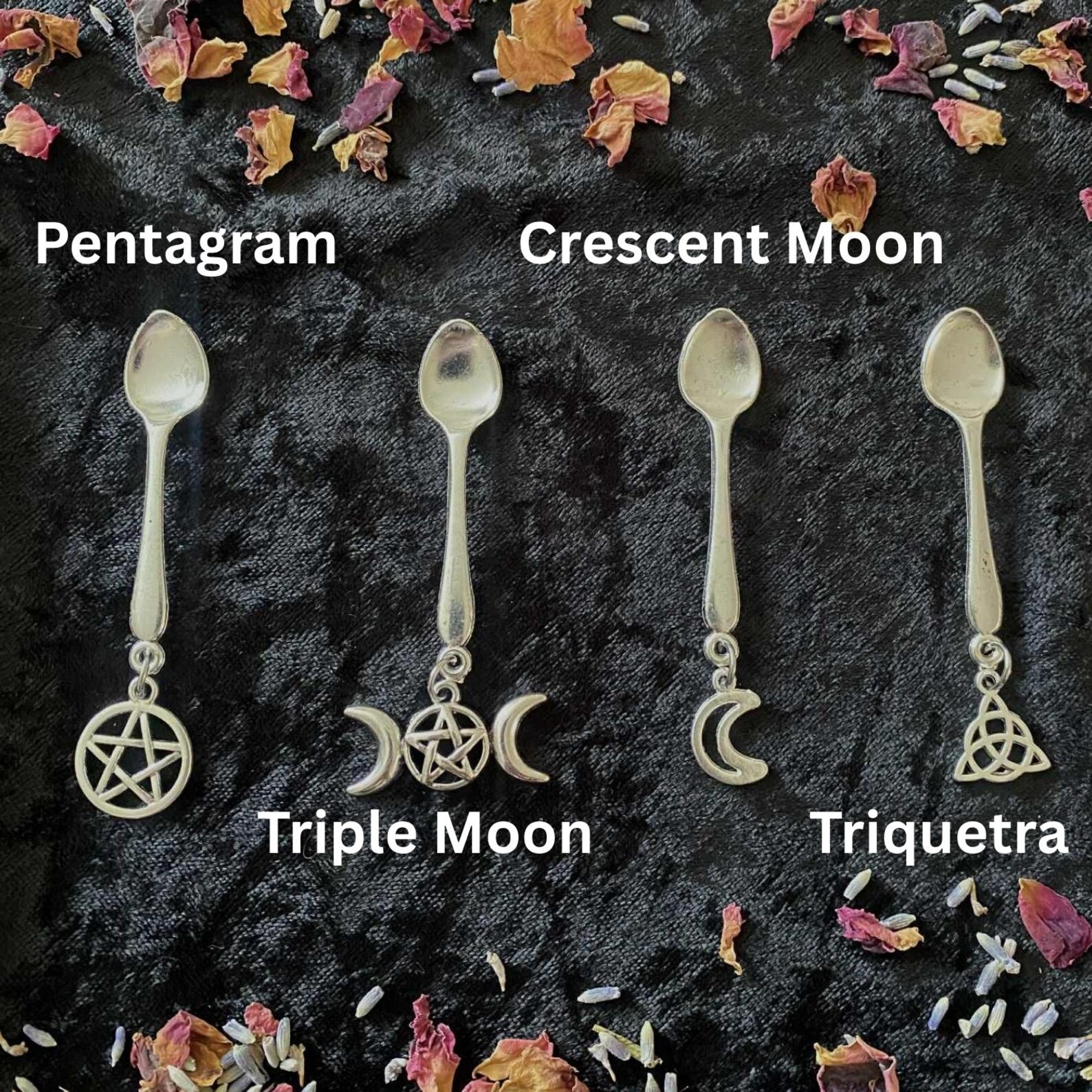 Little Witchy Spoon With Charm, Small Apothecary Spoons, Witchcraft ...