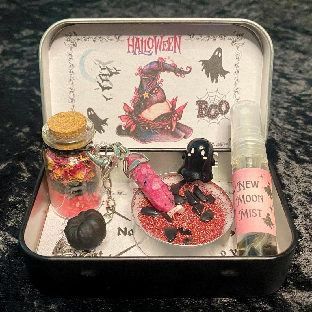 Halloween BOO Witch Tin, Samhain Witchcraft Tin, Divination Witch Box ...