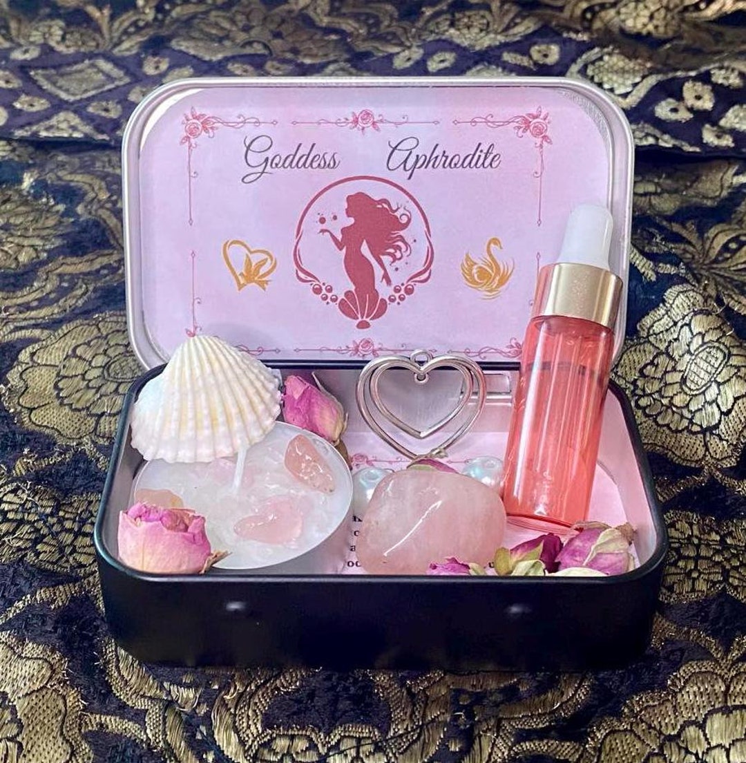 Aphrodite Altar Tin, Goddess Aphrodite Shrine, Goddess of Love and ...