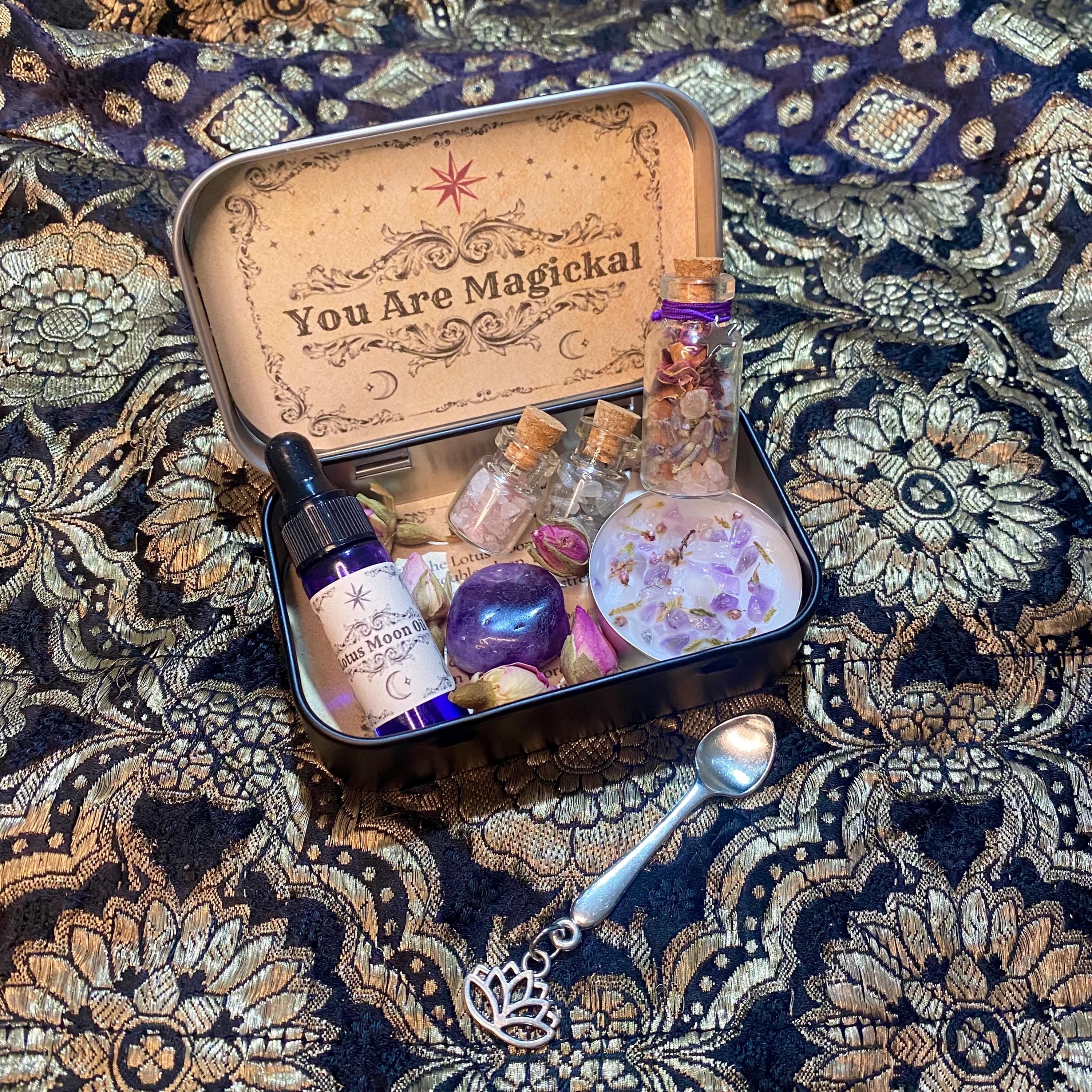 Witch Self Care Tin: Self Love Spell, Witchcraft Altar & Travel Tin ...