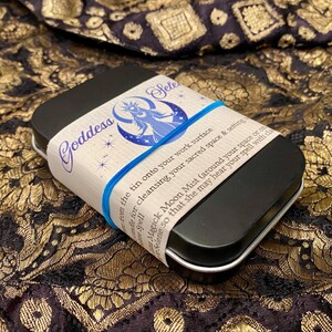 Selene Altar Tin, Goddess of the Moon Selene Offering Shrine Tin ...