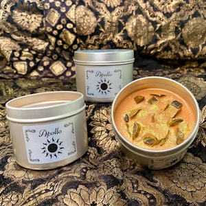 Apollo Candle, Deity Apollon Offering Candle, Soy Wax Essential Oils ...