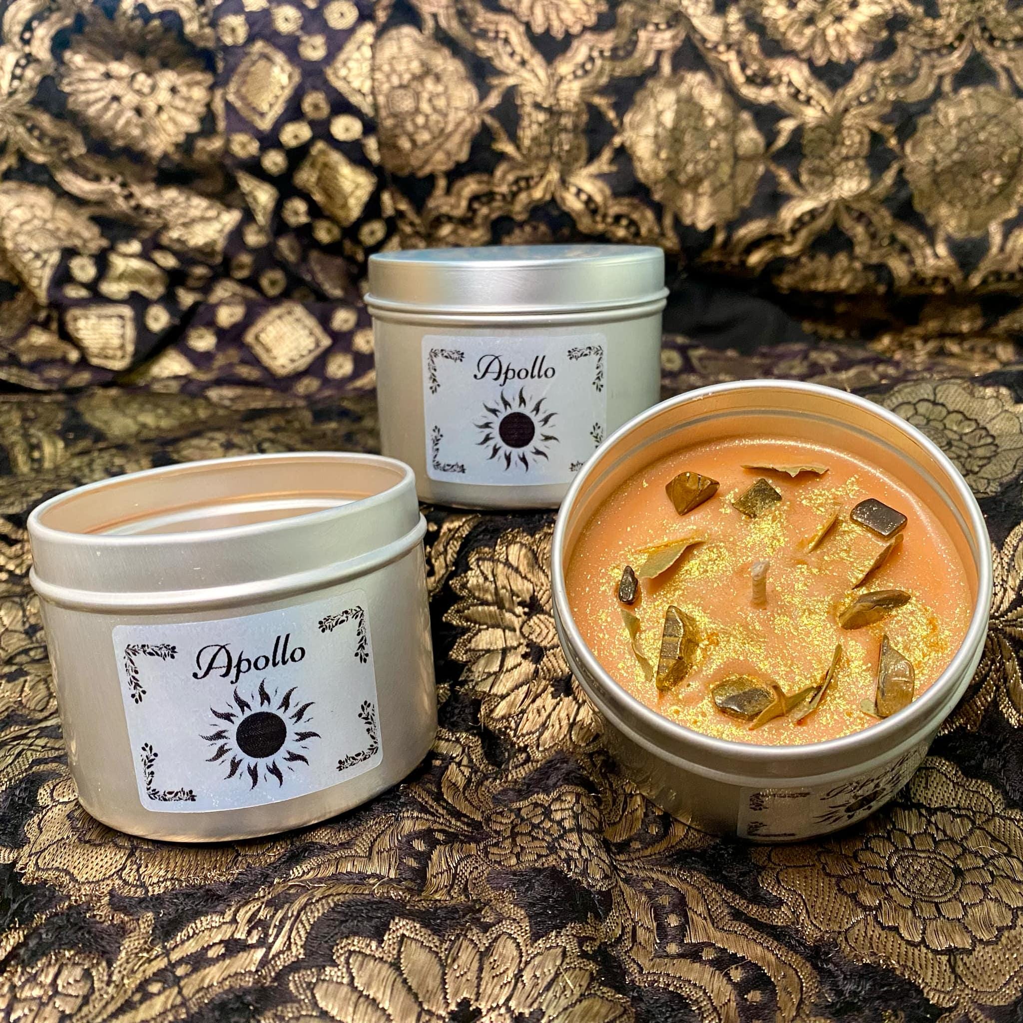 Apollo Candle, Deity Apollon Offering Candle, Soy Wax Essential Oils ...