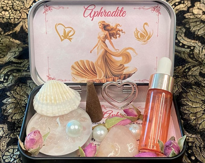 Aphrodite Altar Kit DIY, Ritual Kit, Anointing Oil, Herbs, Witch ...